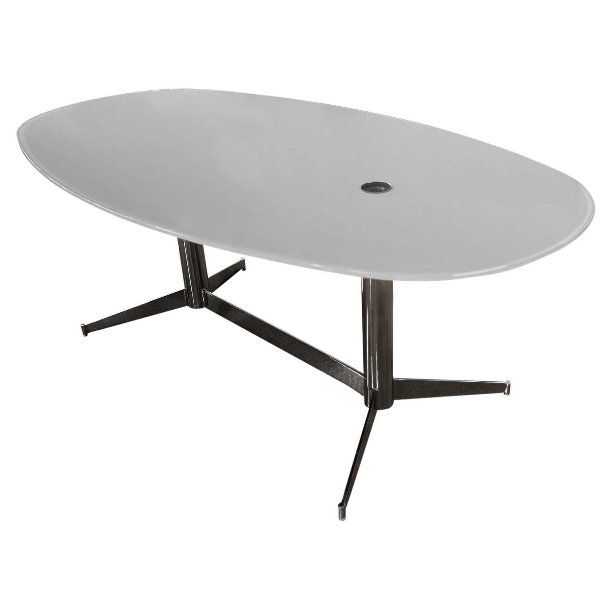 Geiger MP 78" Conference Table, Silver Lining - Preowned – Rework ...