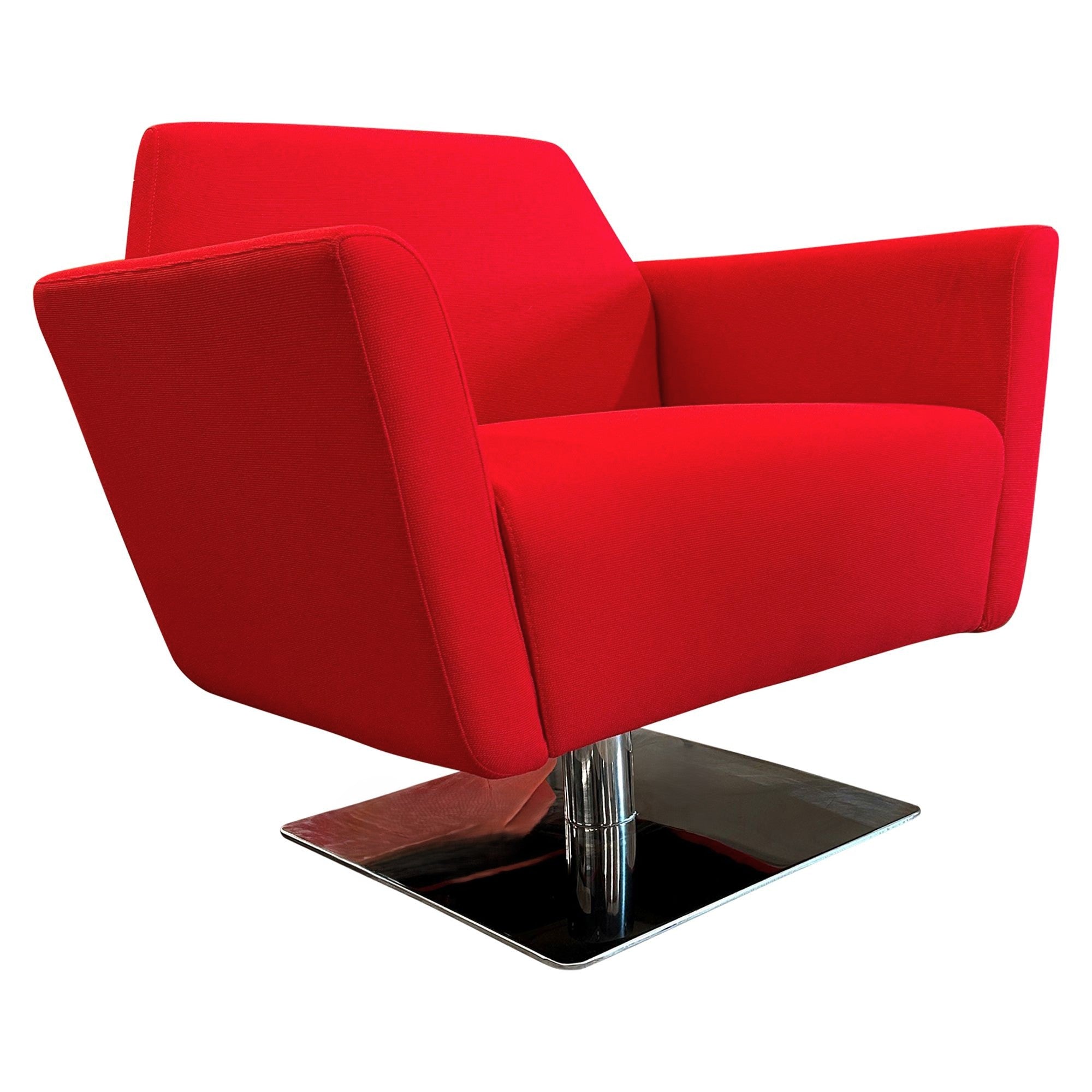 Encore Clipse Swivel Lounge Chair, Neon Red - Preowned – Rework Office ...