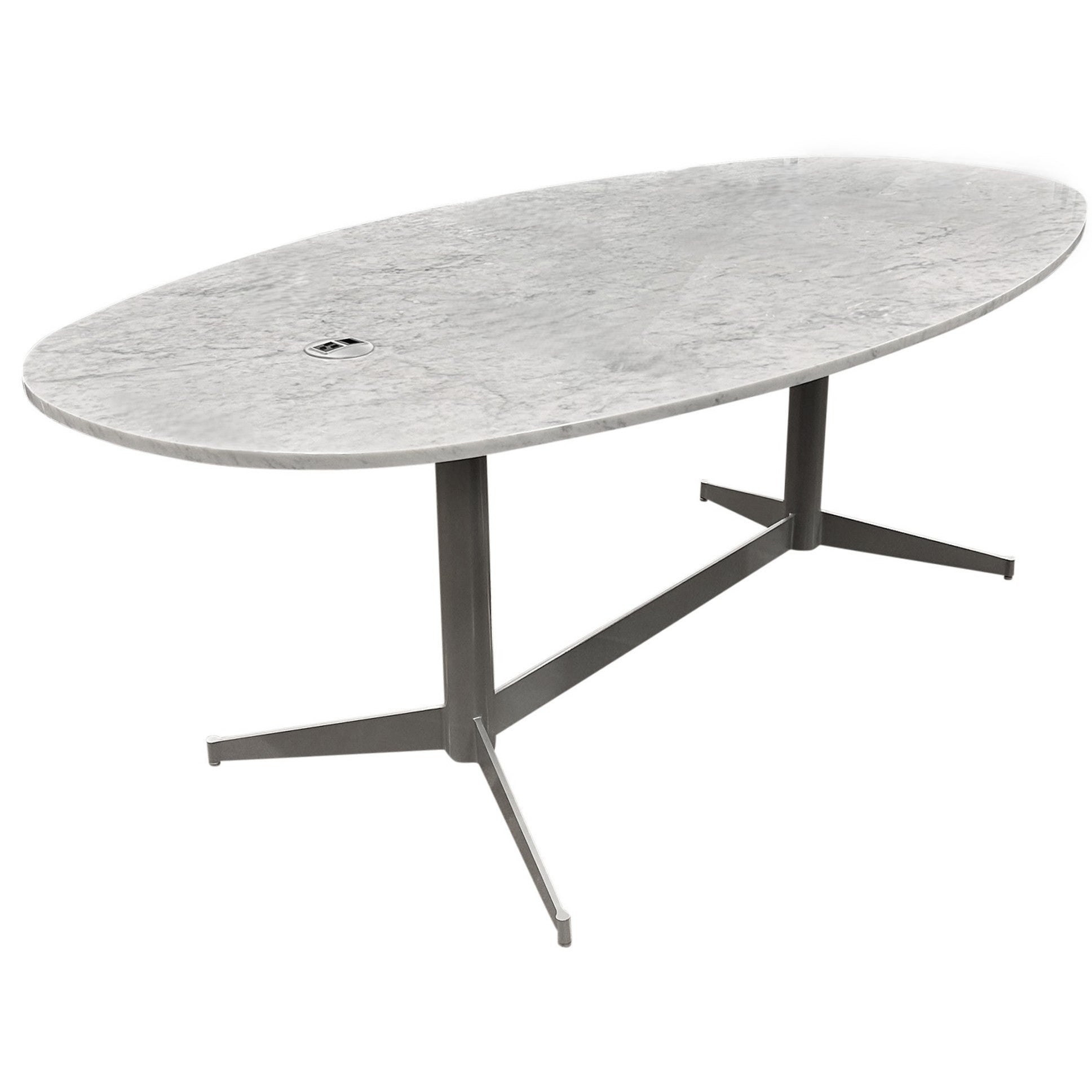 Geiger MP 84" Marble Conference Table, Georgia White - Preowned ...